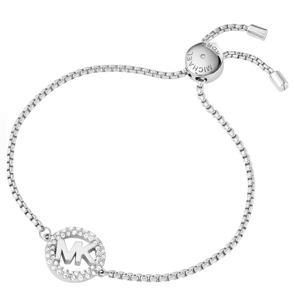 Michael Kors | Jewelry | Michael Kors Logo Silver Slider Adjustable ...